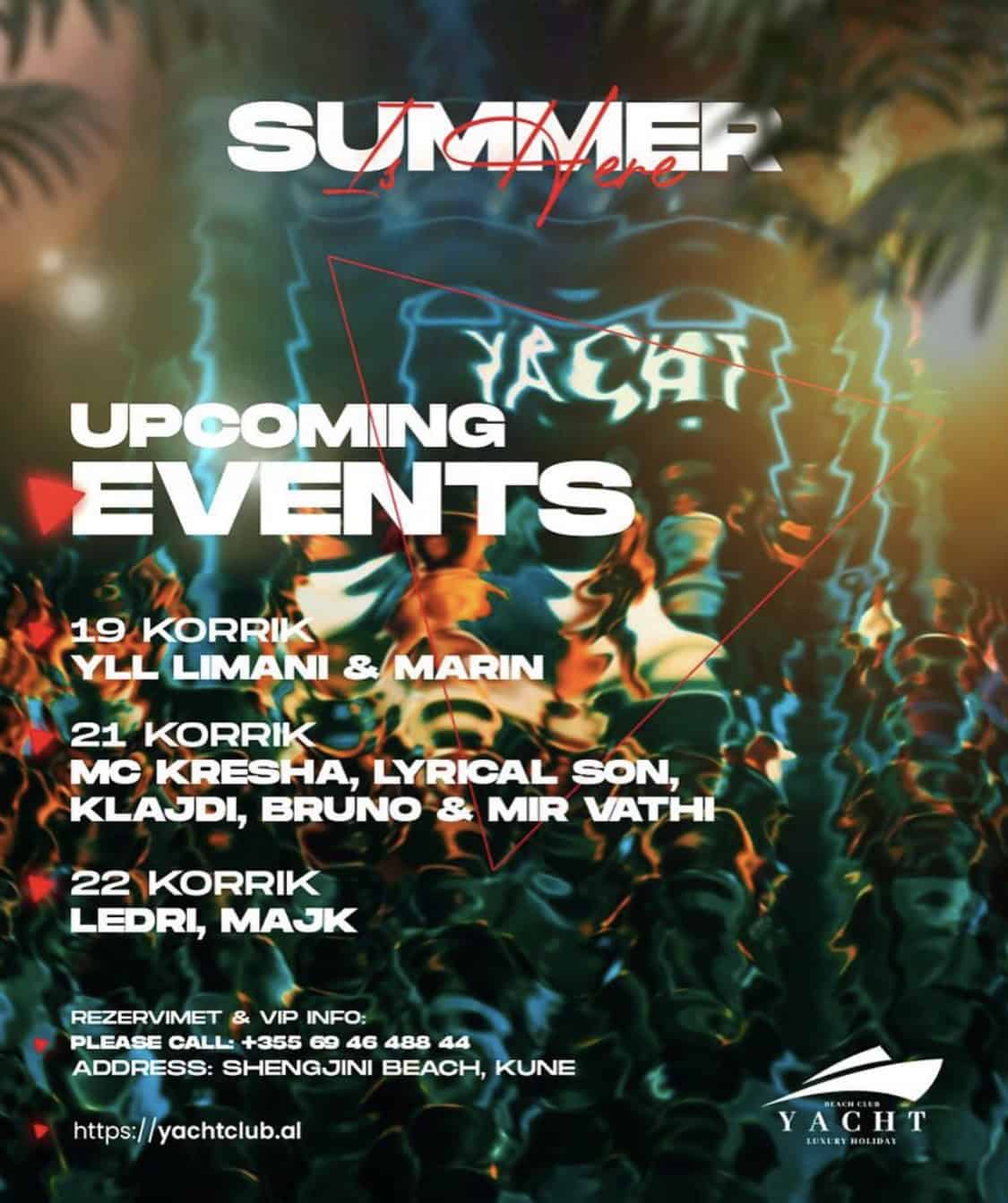 Fundjava te "Yacht Beach Club" Shengjin - Almanart