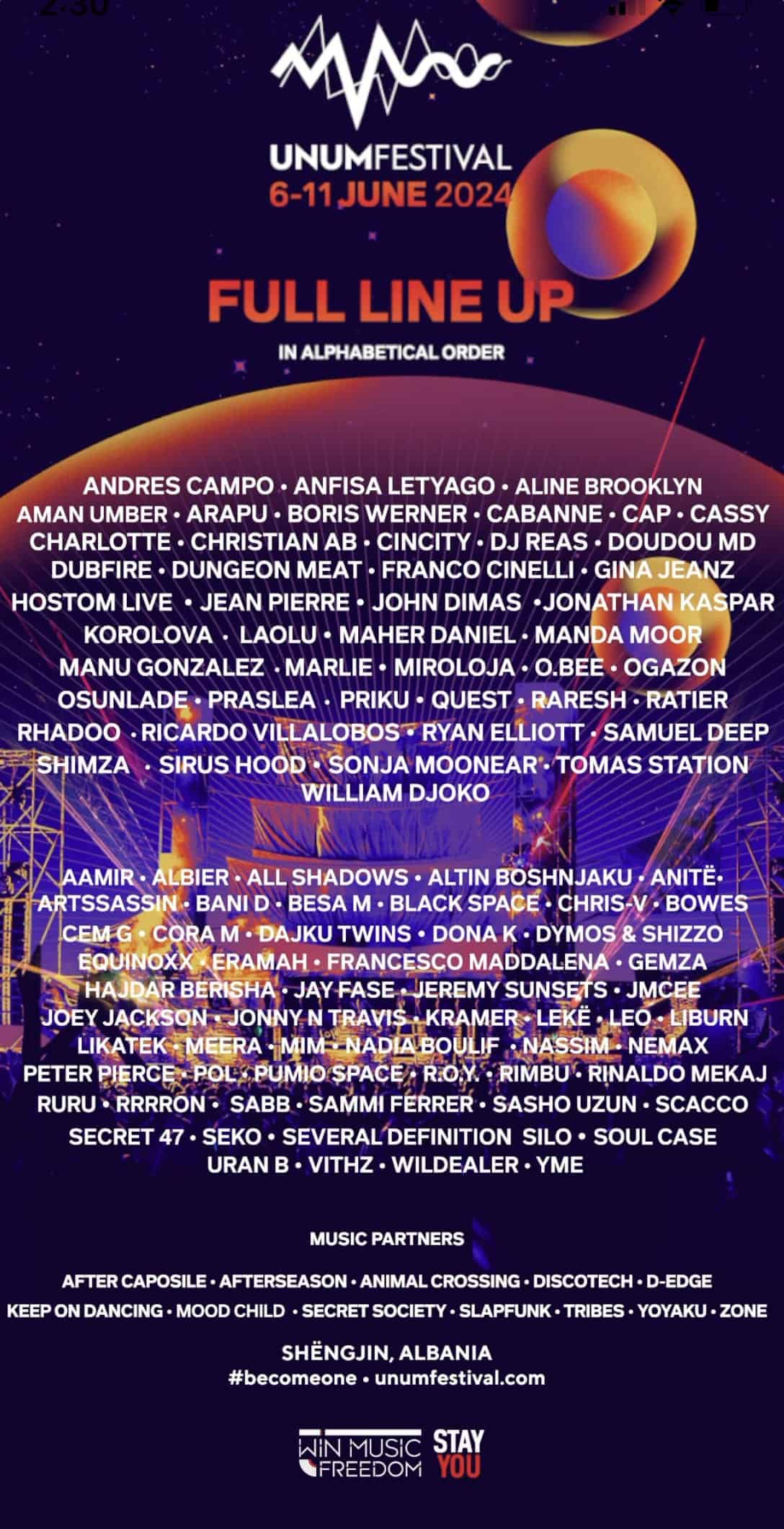 "Unum 2024" Shëngjin - Almanart