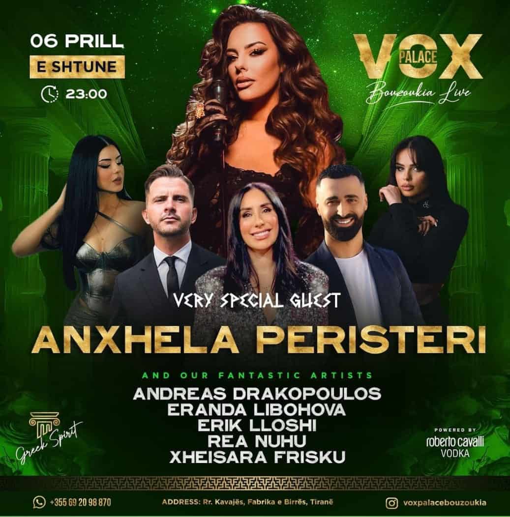 Anxhela Peristeri & këngëtarë te "Vox Palace" Tiranë - Almanart