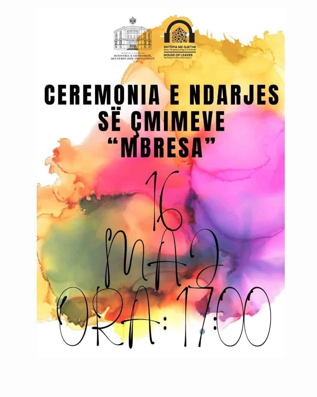 Ceremonia e ndarjes së çmimeve për konkursin artistik “Mbresa ...