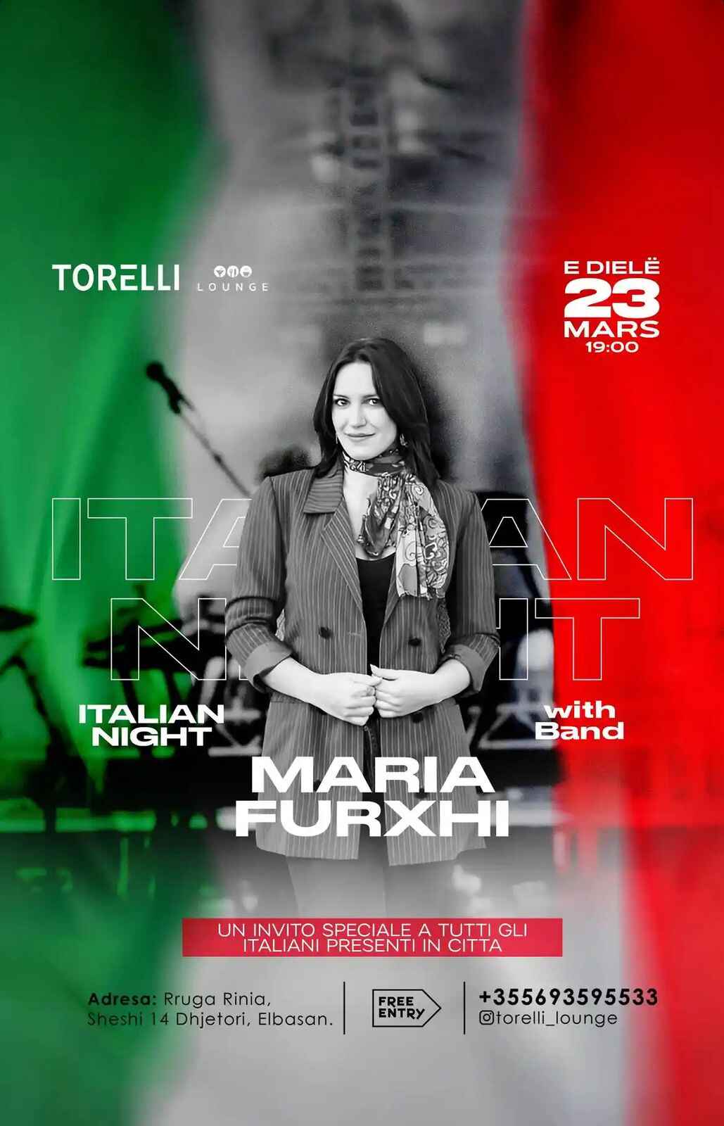 “Italian Night” me Maria Furxhi & Band te Torelli Lounge - Almanart